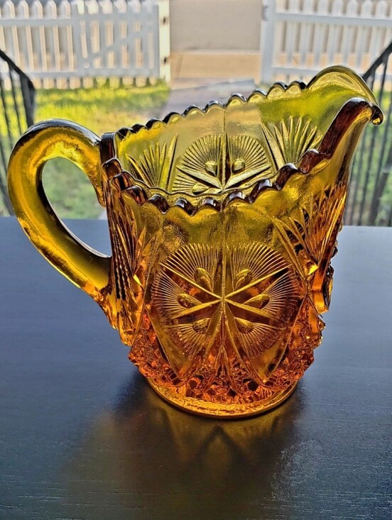 Kemple Glass Co | Art | Vintage Rare Kemple Glass Yutec Fan And Star ...
